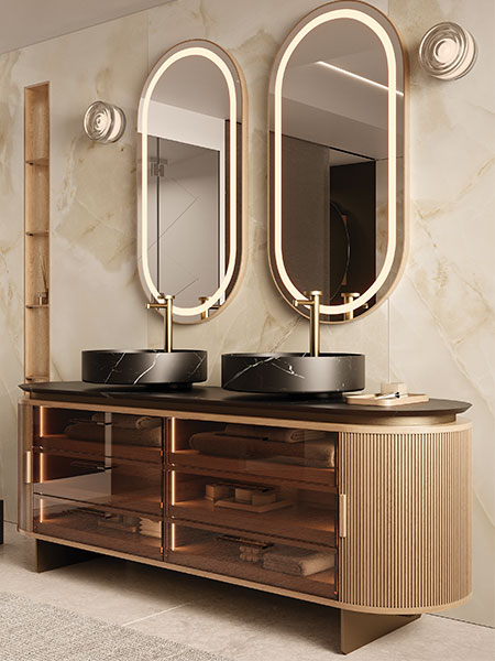 Bathroom furniture collection ECLECTIC GLASS | MOMA Design